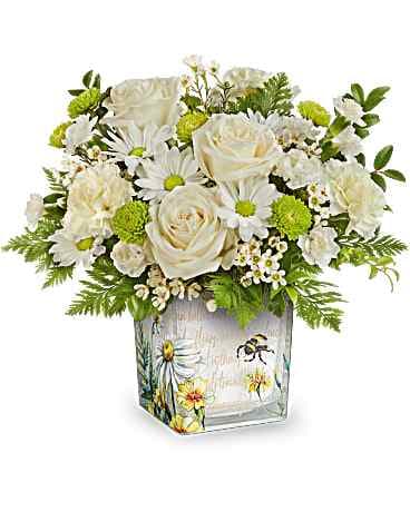 Bee Sweet Fresh Flower Bouquet Aebersold Florist New Albany IN