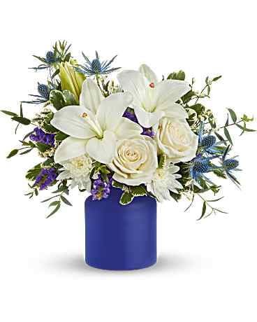 Teleflora's Blue Harmony Bouquet in Duncan OK - Duncan Floral LLC