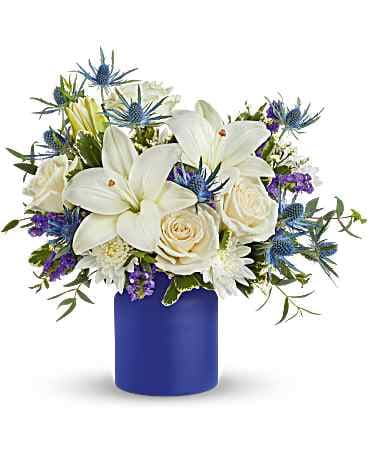 Teleflora's Blue Harmony Bouquet in Lithia Springs GA - Cherished ...