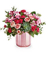 Teleflora's Rosy Radiance Bouquet in Atlantic City NJ - El Jardin ...