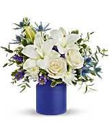 Teleflora's Blue Harmony Bouquet TEV75-2 in Chicago IL - Soukal Floral ...