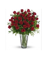 five dozen red roses