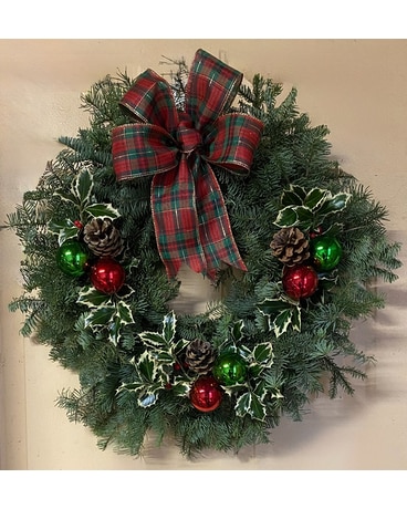 Trinity Wreath in Weed CA - Two Sisters Floral