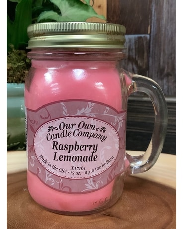 Pink Lemonade In Mason Jar