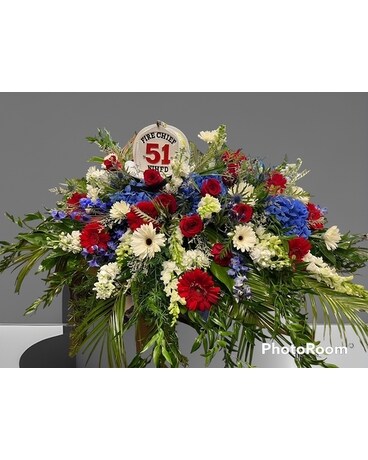 Custom Casket Spray in La Plata MD - Potomac Floral Design Studio