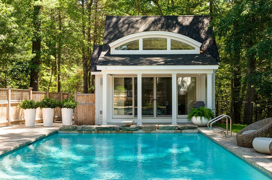 Wooded Poolside & Patio Gallery | Winston Flowers