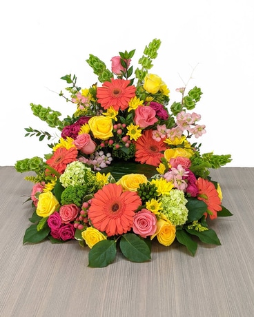 Cremation Urn Riser Memorial in Vibrant colors in Walpole MA - Flowers & More Design Studios