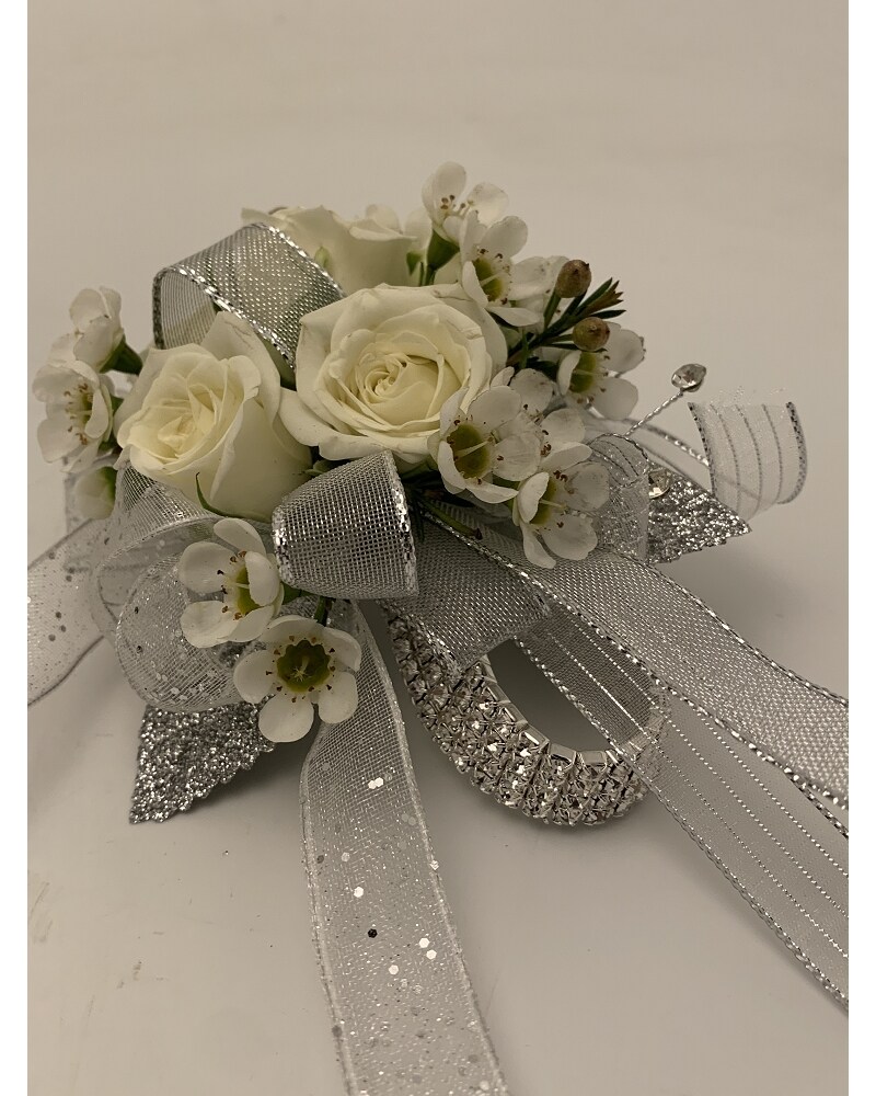 Silver Sparkle Corsage
