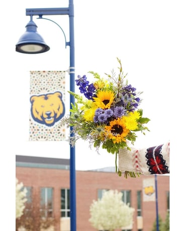 BouquetCrate UNC Pride Flower Arrangement - Fort Collins, CO | Paul ...
