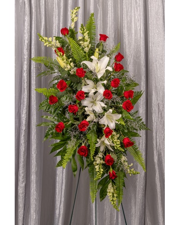 Adoration Deluxe Standing Spray - Fredericksburg, VA | Thompson's ...
