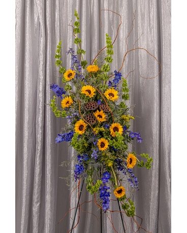 Solace Sun Deluxe Standing Spray - Denver, CO | Lehrer's Flowers