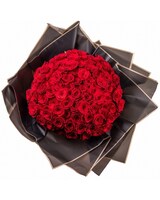 100 Red Rose Ramo Buchón - Omaha, NE | Stems Florist