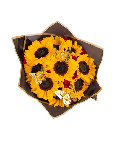 Petite Sunflower and Rose Ramo Buchón - Clarks Summit, PA | McCarthy ...
