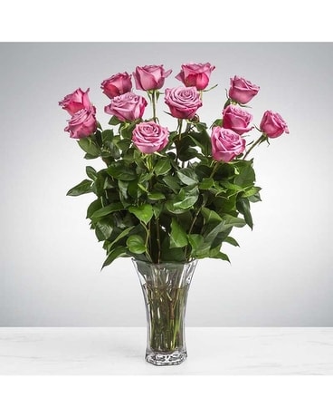 Long Stem Lavender Roses in Lower Gwynedd PA - Valleygreen Flowers & Gifts