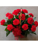 red carnations by post