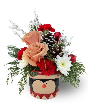 Penguin’s Winter Wishes in Wichita KS - Tillie's Flower Shop