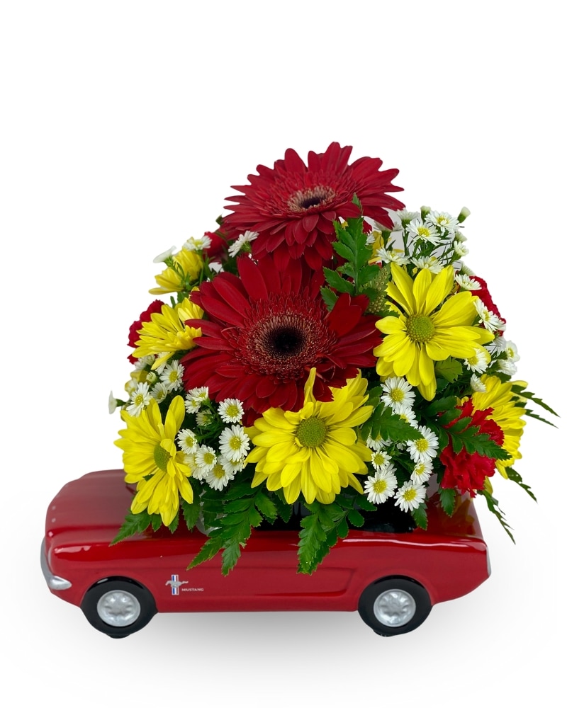 65 Ford Mustang Bouquet - by Tillie's Flower Shop