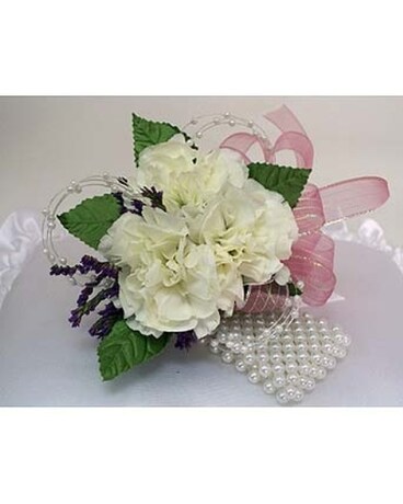 White Carnation Corsage