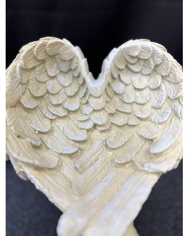 Angel Wings Cement Bird Bath in Owosso MI - Owosso Floral