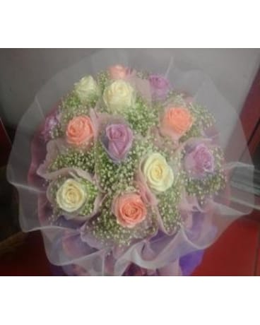 1 1/2 Dz. Glitter Roses (Hong Kong Style) in Artesia CA - Pioneer Flowers