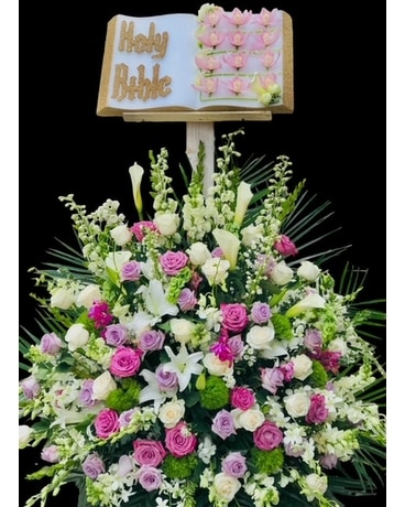 Bible Funeral Sprays Delivery Glendale NY - A & M Glendale Florist