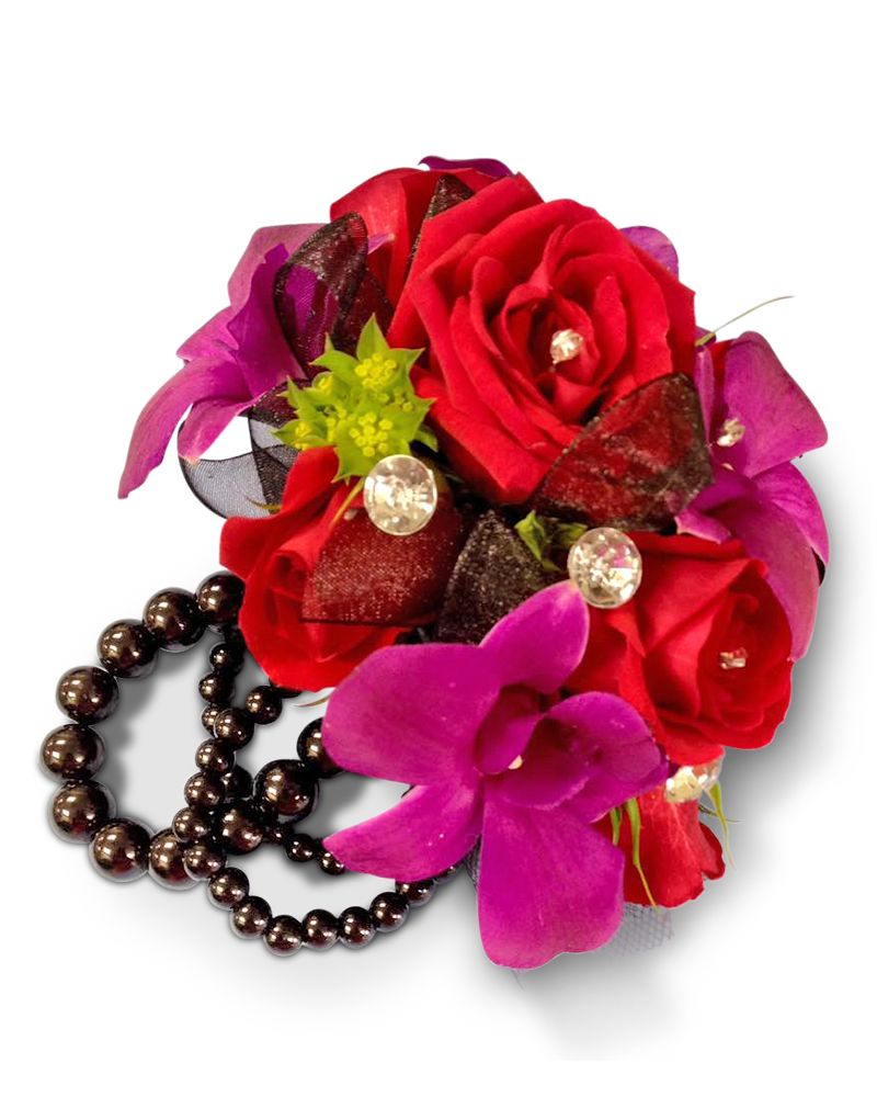 Beaming with Beads Wrist Corsage