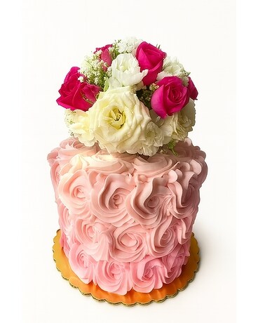 Pink Rosey Cake in Portland OR - Portland Florist Shop