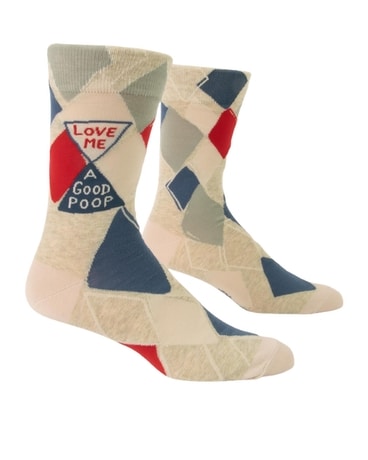 Men's Socks - Love Me A Good Poop in Chatham ON - Pizazz! Florals ...