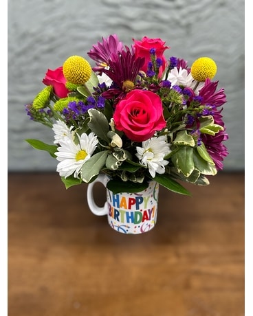 Birthday Mug Bouquet in Ogden, UT - Same Day Delivery | Lund Floral