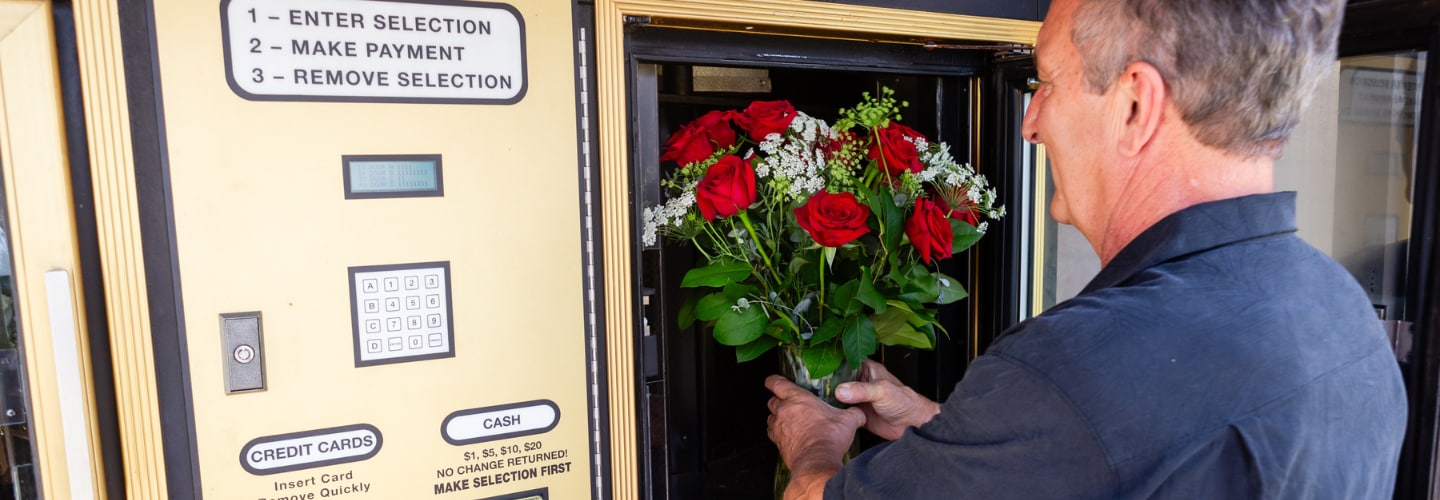 24 Hour Flower Machine | Shop hand-tied flowers 24 hours a day in ...