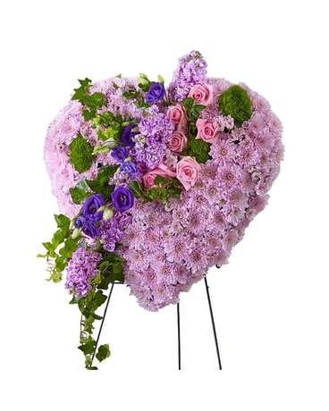 Treasured Love Standing Heart Spray in Fond Du Lac WI - Haentze Floral Co