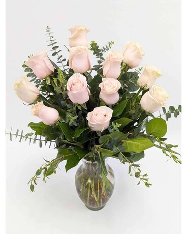 Premium Dozen Light Pink Roses in Arlington, Carrolton & Plano | In ...