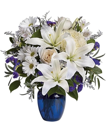 Beautiful in Blue in Traverse City MI - Cherryland Floral & Gifts, Inc.