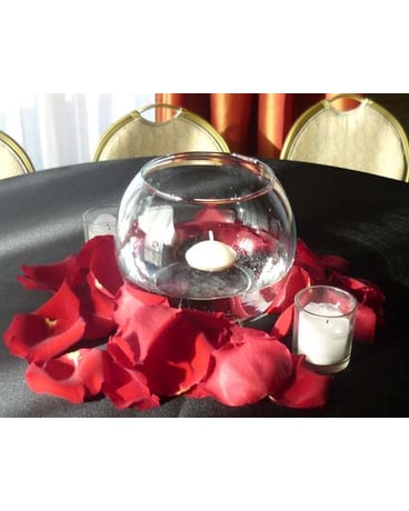 Rose Petal Centerpieces