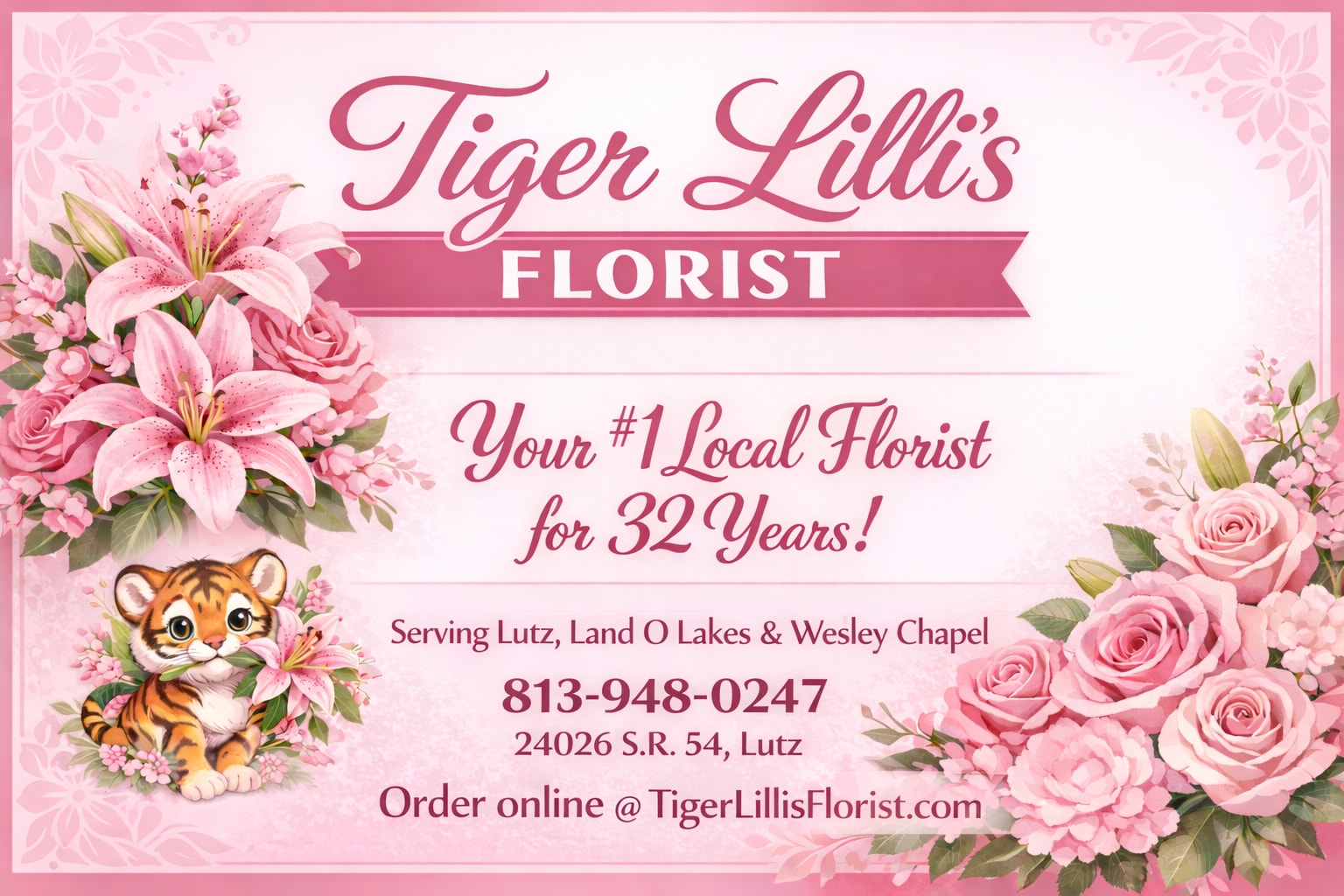Lutz Florist - Flower Delivery by Tiger Lilli's Florist
