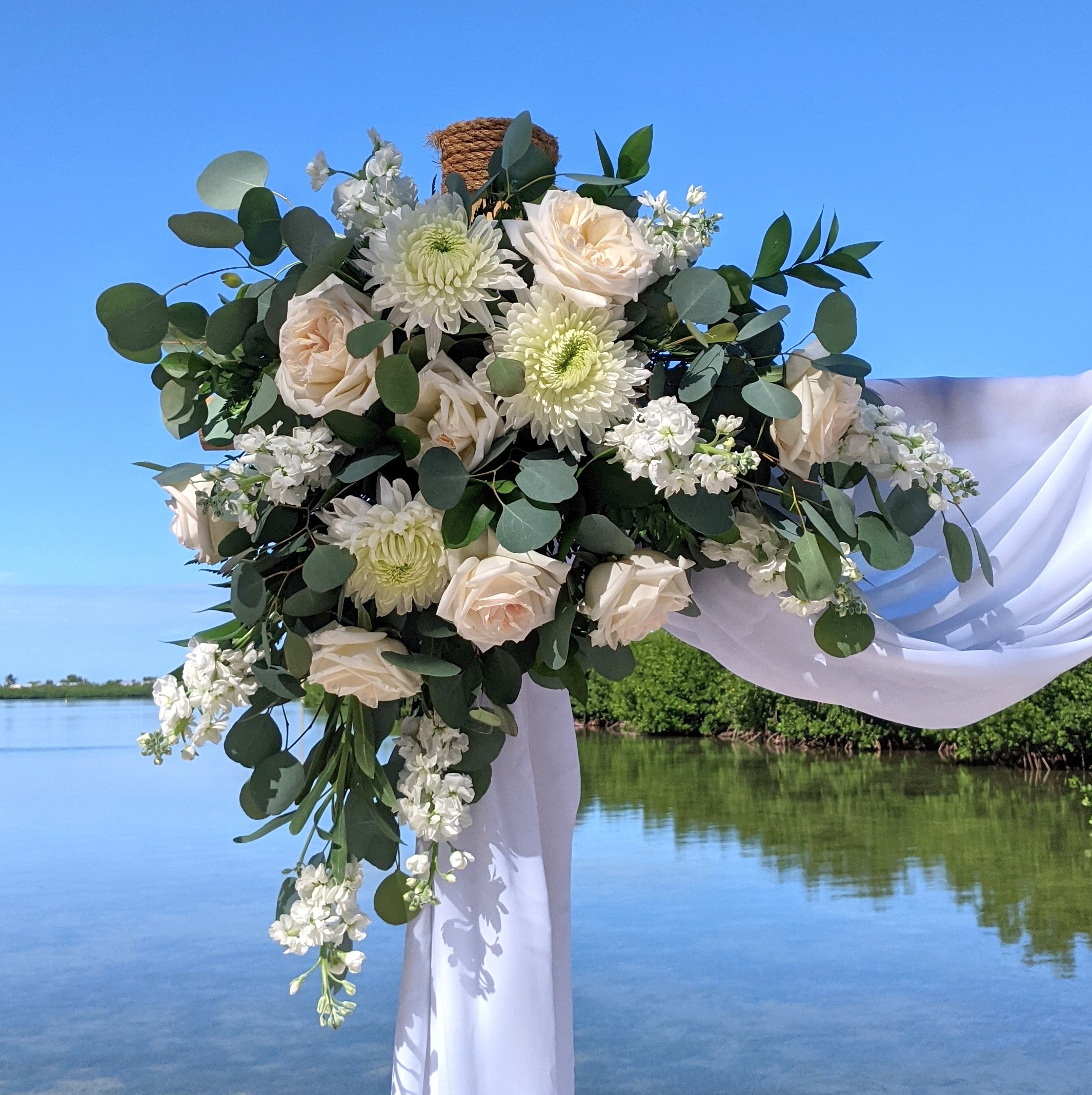 Wedding Flower Arrangements in Key West by Kutchey's Flowers in Key West