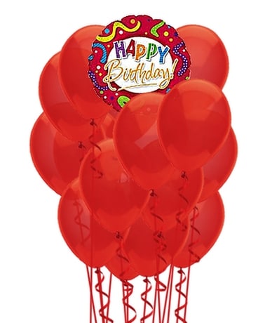 Dazzling Red - 1-800 Balloons