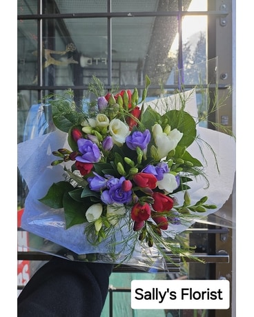 Sally's Spring - Freesia bouquet in Burnaby BC - Sally Florist Burnaby