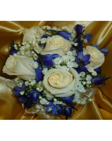 Royal Blue Prom Bouquet