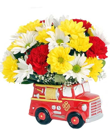 Fire Truck Flower Arrangement | Best Flower Site