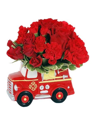 Fire Truck in Madison WI - Felly's Flowers