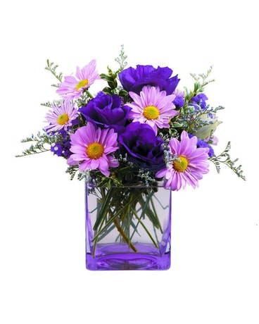 Send Teleflora's Lavender Sunset Bouquet nationwide FlowerShopping.com