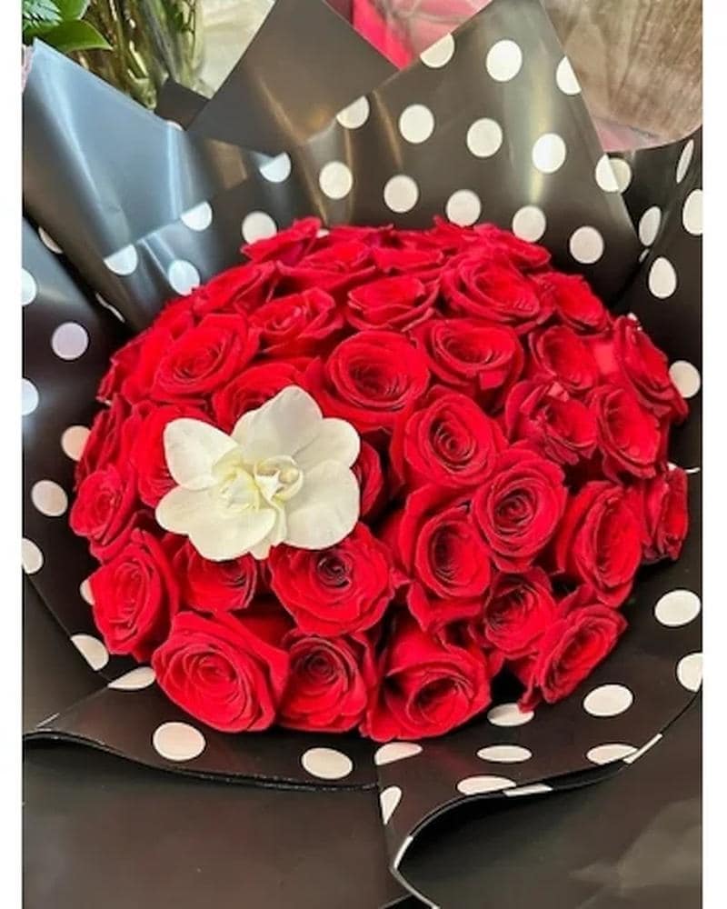 Red Roses Ramo Buchon 50 Roses in El Paso TX - Angie's Flowers