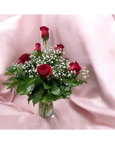Deluxe Half Dozen red roses in Bismarck ND - Ken's Flower Shop