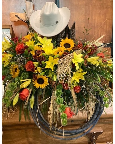 Cowboy Casket Cover in Beaumont TX - Forever Yours Flower Shop