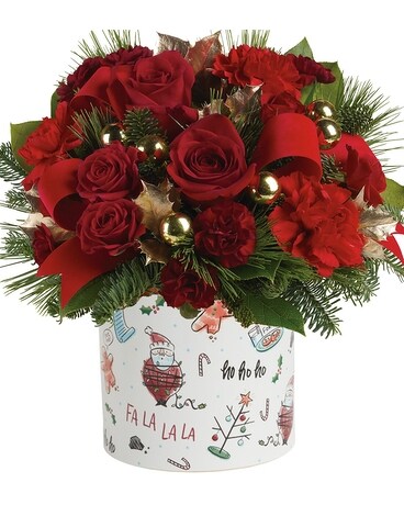 Hey Santa Reds & Golds in Palm Springs CA - Palm Springs Florist, Inc.