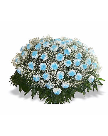 Blue Carnations Bouquet