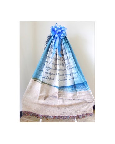 Throw- Footprints in the Sand in Nashville TN - Flowers By Louis Hody