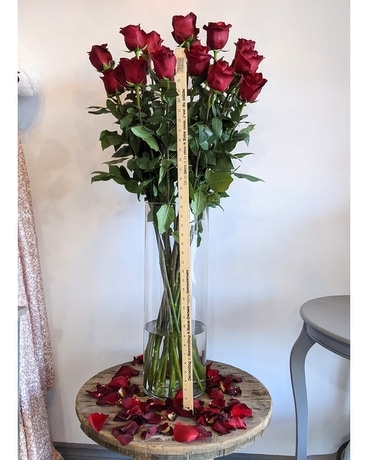 1 Dozen Extra Long Stem Red Roses in Kingsville ON - New Designs