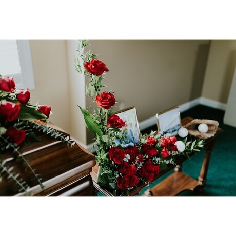 L Shaped Flower Arrangement